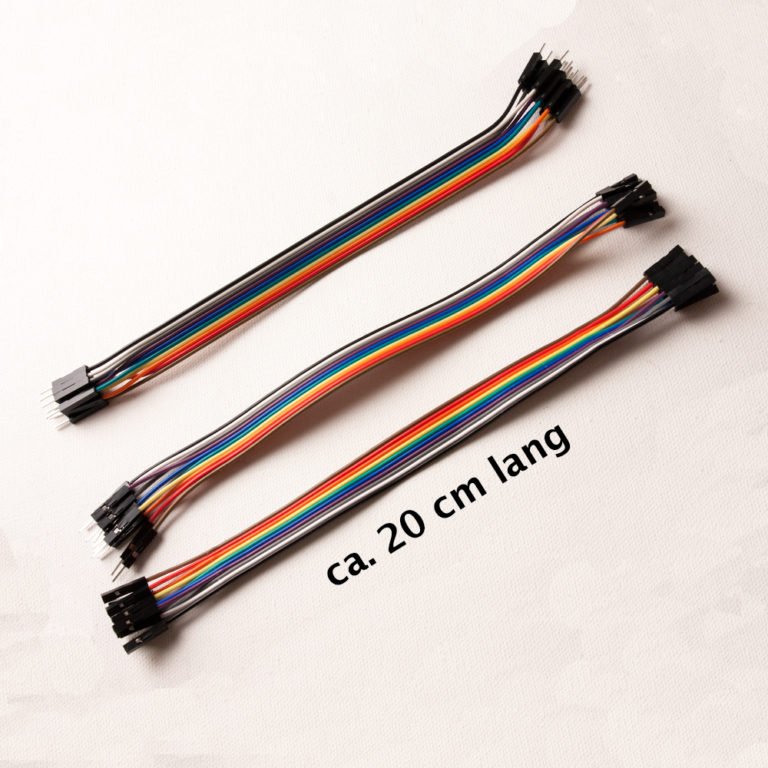 20cm Jumperkabel / Dupont Kabel Set / Steckbrücke w-w; m-m; m-w; für z ...