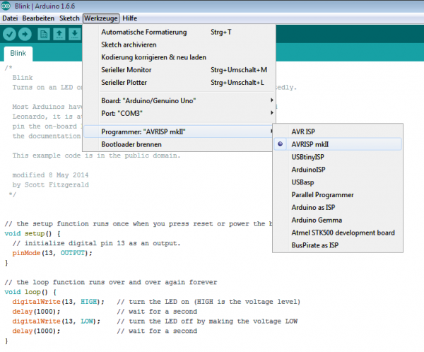 Arduino Mega 2560 “Hello World” – Blink mit der Arduino IDE | 42project.net