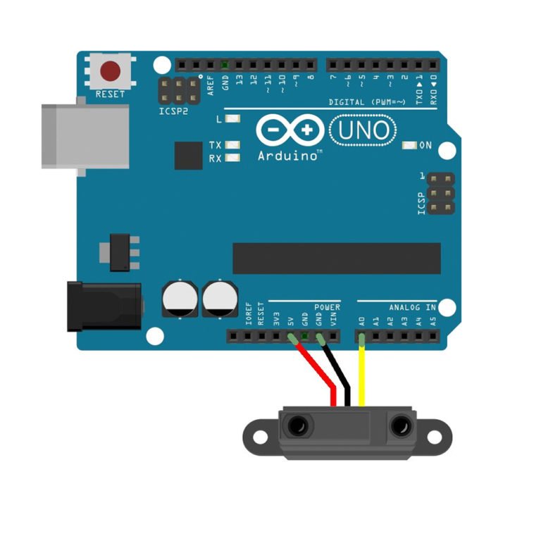 IR Distanz-Sensor GP2Y0A21YK0F infrarot Abstandssensor 10-80cm für Arduino | 42project.net