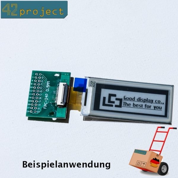 E Paper Display Epd 204″ Zoll 172×72 E Ink Spi 24pin Für Stm32 Arduino