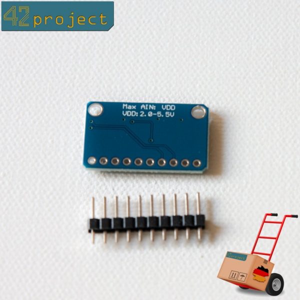 4-Kanal ADC I2C 16-Bit ADS1115 mit Analog Digital Wandler kompat. mit Arduino | 42project.net