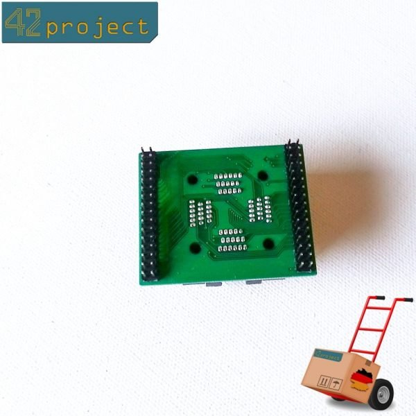 IC-Sockel Programmier-Adapter SMD TQFP64 QFP64 LQFP64 0,5mm auf DIP64 2 ...