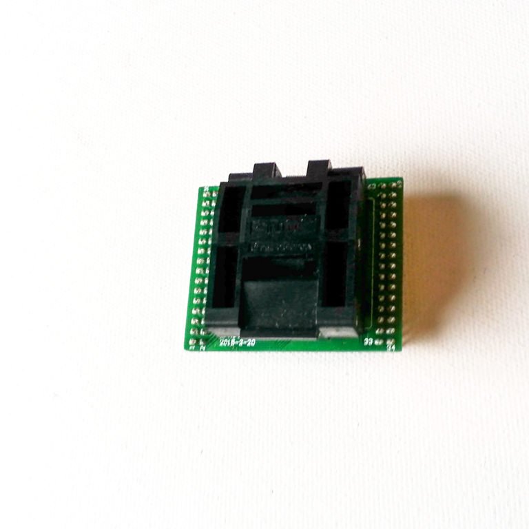 IC-Sockel Programmier-Adapter SMD TQFP64 QFP64 LQFP64 0,5mm auf DIP64 2 ...