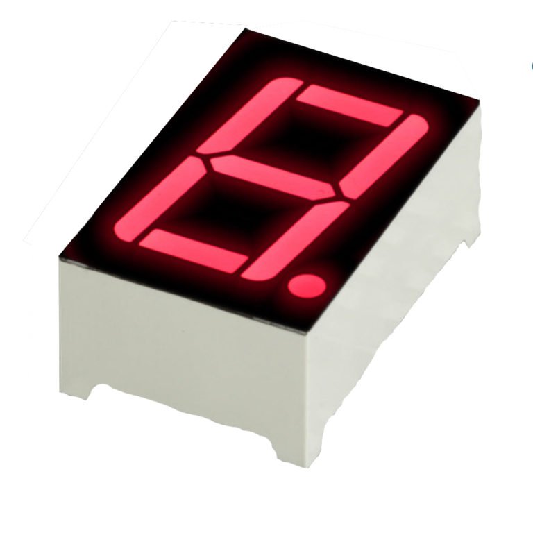 7-Segment Display Anzeige rot 0.56″ mit Sieben LEDs + Punkt gem ...