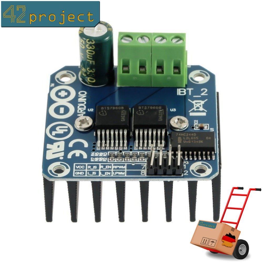 Motortreiber H-Brücke IBT-2 BTS7960B DC 43A PWM Motor Treiber für ...