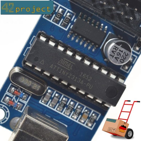 USB Tiny ISP Programmer mit Kable 6/10pin für AVR ATMEGA Arduino ...