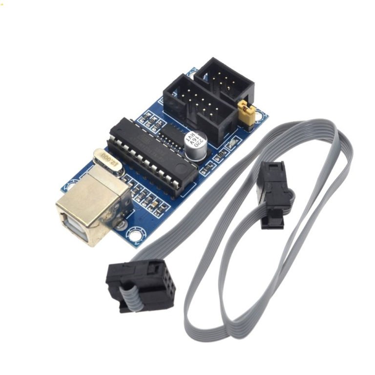 USB Tiny ISP Programmer mit Kable 6/10pin für AVR ATMEGA Arduino ...