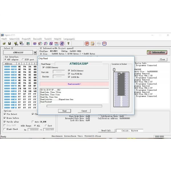 TL866II plus Mini Pro USB Programmiergerät für BIOS ATMEL PIC EEPROM ...
