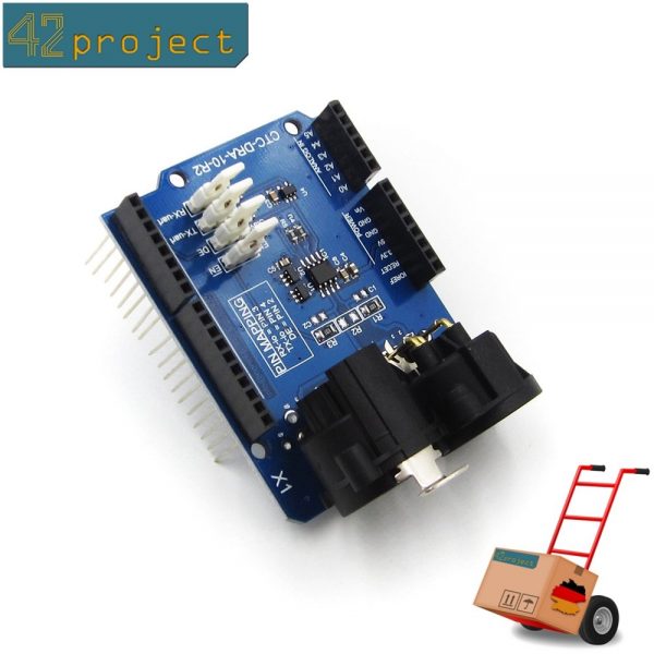 DMX Shield / Erweiterungs-Modul DMX-Master DMX512 MAX485 RDM XLR 3 für ...