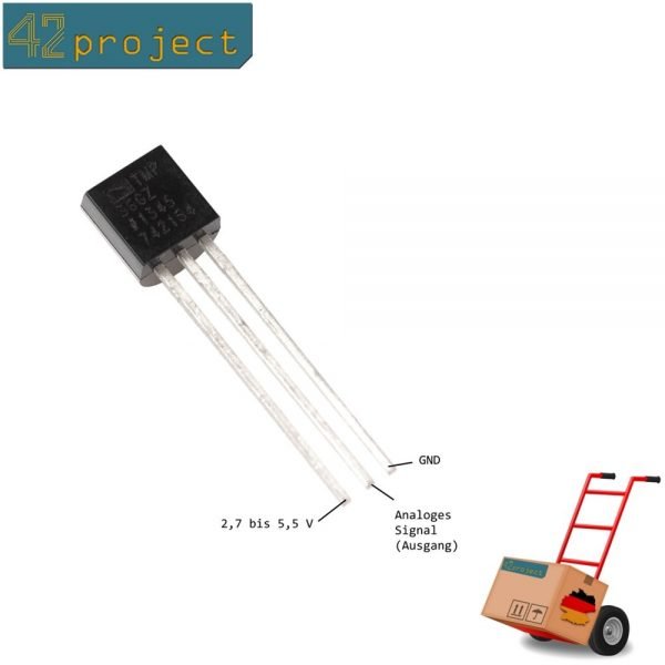 TMP36 Temperatursensor Thermometer Analog Temperatur Sensor TMP36GZ für ...