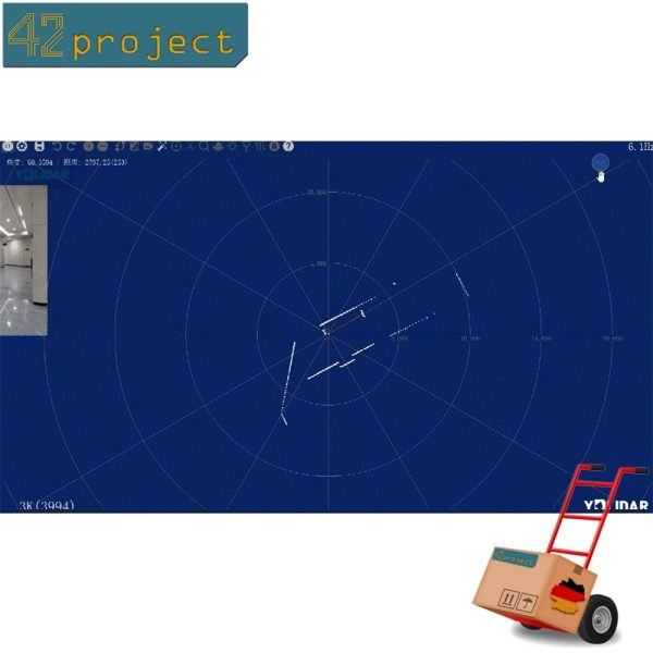 EAI YDLIDAR X2 360 Grad Laser Abstands Radar Sensor LDAR 8 Meter ...